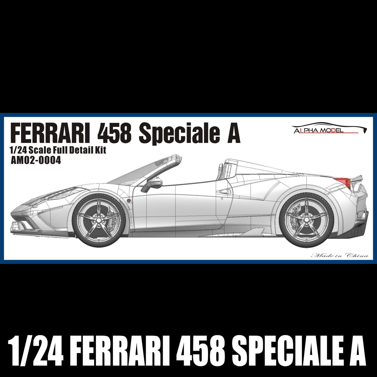 1/24 Alpha Model Ferrari 458 Speciale A Full Resin Model Kit AM02-0004 ...