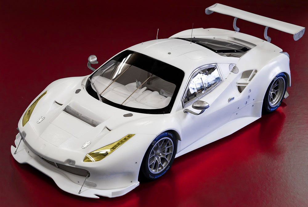 1/12 Model Factory Hiro MFH Ferrari 488 GTE LM 24Hrs Proportion Model ...