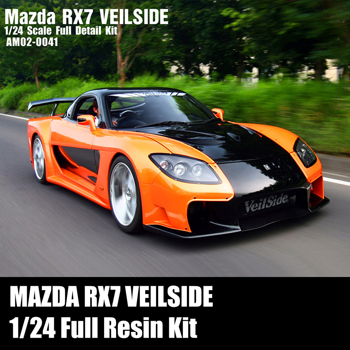 1/24 Alpha Model Mazda RX7 Veilside Model Kit AM02-0041 – ABSOLUTMODELING