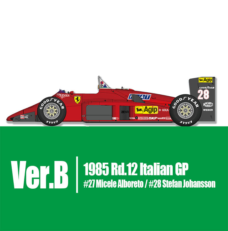 1/12 Model Factory Hiro MFH Ferrari 156/85 Full Detail Model Kit Ver.B ...